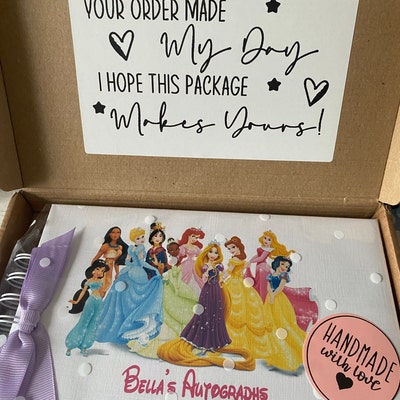 Personalised DISNEY PRINCESS Autograph Book Memory Scrapbook - Etsy