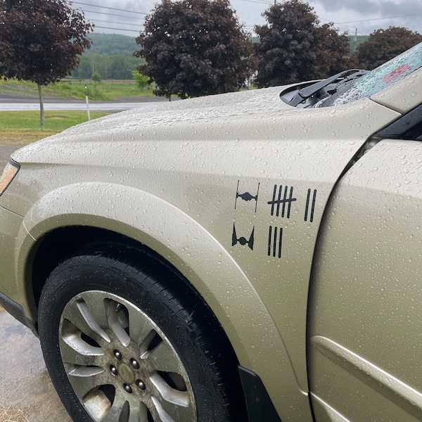 Star Wars Inspired Car Decal: TIE Fighter Tally - Rebel Side - Etsy