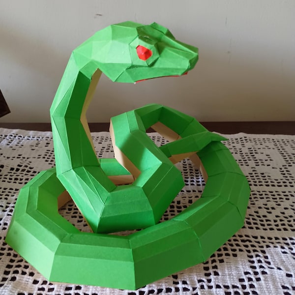 Papercraft 3d Chinese Dragon Mask PDF Digital Template, Low Poly Paper ...