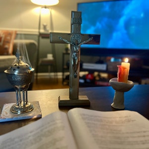 Catholic Clock Shrine - Etsy