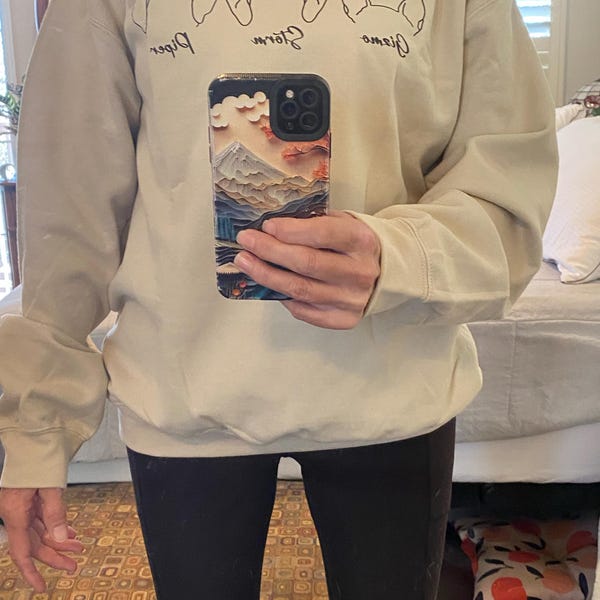 Custom Dog Ear Sweatshirt, Personalized Dog Sweatshirt, Custom Dog Mom ...