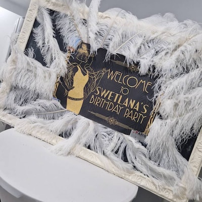 Roaring 20's Party Welcome Sign With Flapper Girls, Welcome Sign to ...