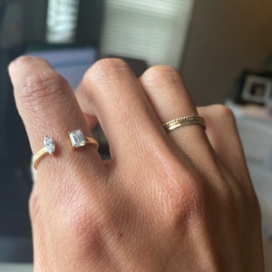 Pear Diamond Ring/ Chevron Shaped Diamond Ring/ Claw Prongs - Etsy