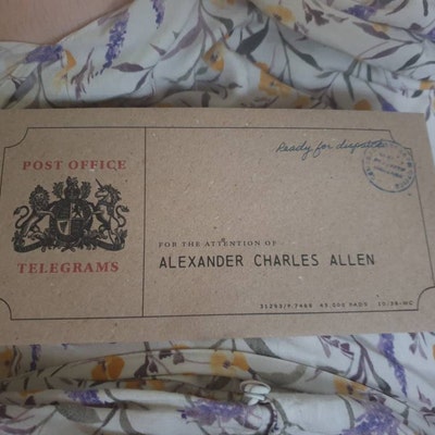 Personalised Vintage Style Telegram - Etsy UK