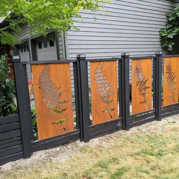 Fern Art Screen | Privacy Screen | Fern Wall Art | Privacy Panel | P623 ...