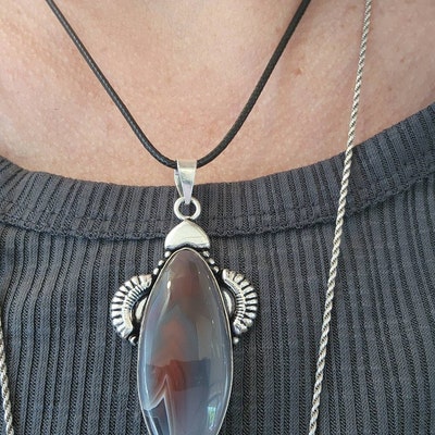 Large Green Amber Gemstone Silver Ring 925 Sterling Solid Boho Silver ...