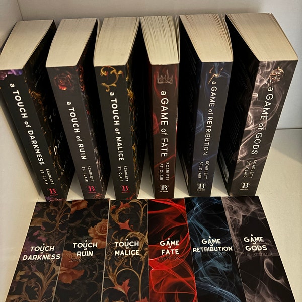 Hades X Persephone Tandem Read Bookmarks | 6 Book Set | Scarlett St.clair - Etsy