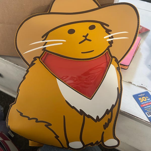 Cowboy Cat Ita Bag - Purse and Backpack - Etsy
