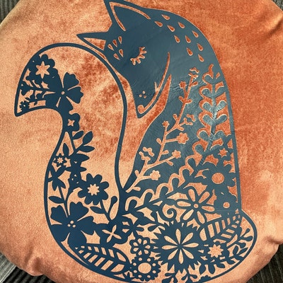 Fox Flowers SVG PNG DXF Digital Cutting File/fox Svg/flower Fox/flower ...