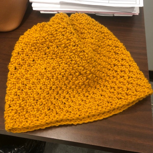 Easy Crochet Pattern-crochet Hat– TOPAZ Beanie Hat Pattern-crochet Hat ...