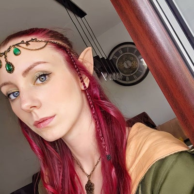 Fairy Wedding Elven Headpiece Forhead Jewelry Tiara Shooting Festival ...