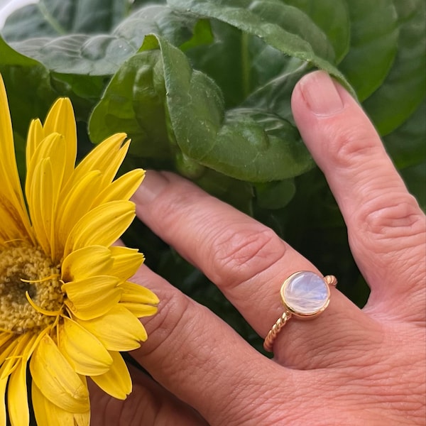 Raw Aquamarine Ring, Raw Birthstone Jewelry, Rough Raw Crystal Ring ...