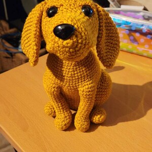 Labrador Retriever Crochet Pattern, Chocolate Crochet Labrador Pattern ...