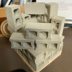 Miniature Cinder Block Mold 1:12 Scale Silicone Rubber. A | Etsy