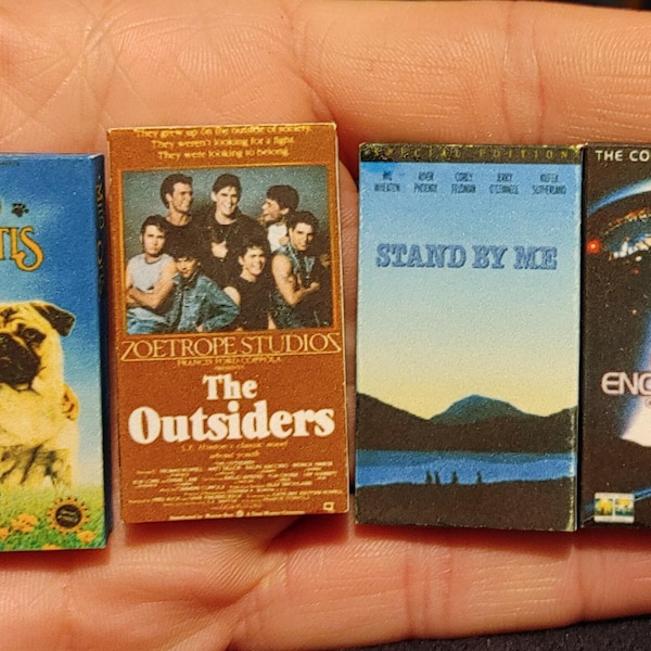 Retro VHS Miniature Magnet - Select Title or Submit Custom Request - 1 ...