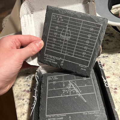 Greatest LSU Football Plays: Slate Coasters set of 4 - Etsy