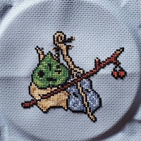 Courage the Cowardly Dog Beginner DIY Cross Stitch Kit, Counted Cross ...