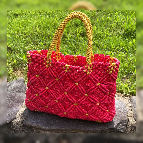 Macrame Bag Tutorial Macrame Bag Pattern Macrame Bag for Beginners ...