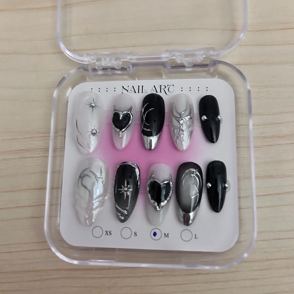 Mermaid Shell Press on Nails | 3D Pearl & Starfish Ocean Nail Art ...