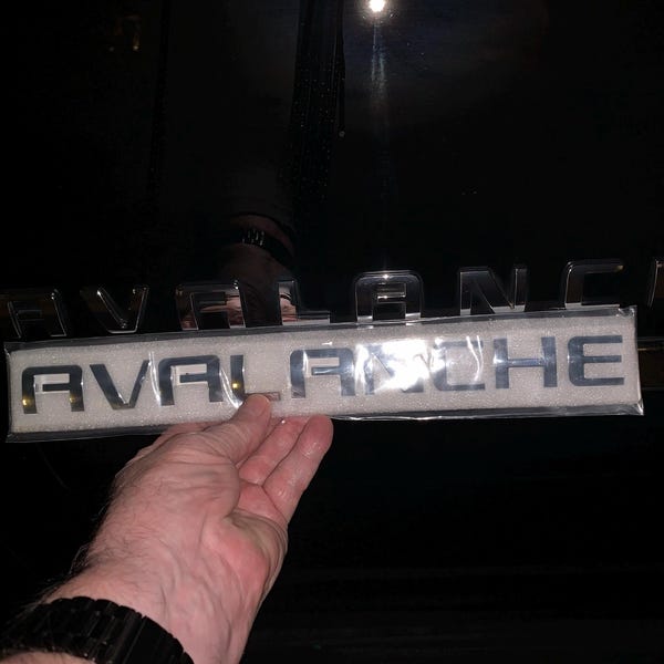 Chevy Silverado 6.2L Redline Hood Letter Logo Emblem Badge Z71 Blalck ...