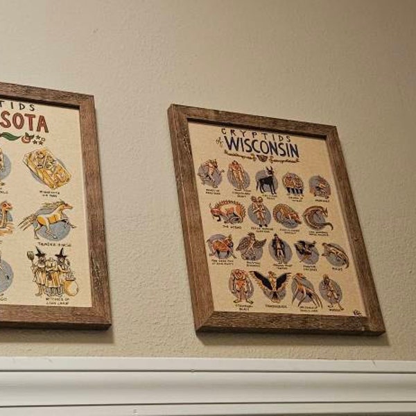 Famous Cryptids of Minnesota Print - Etsy