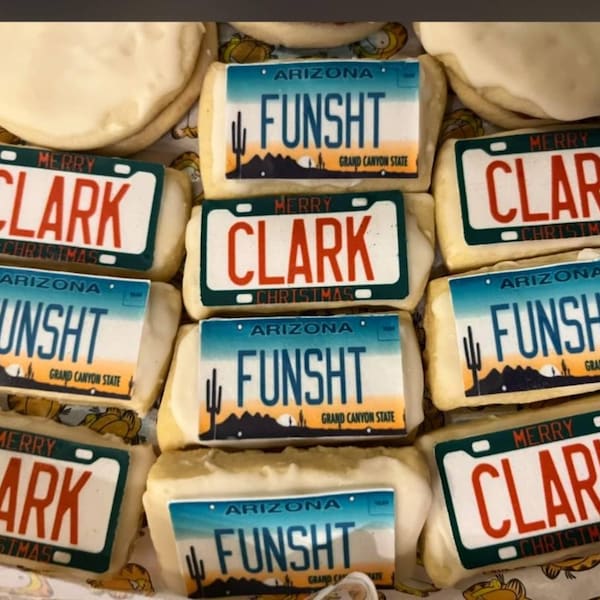 Custom License Plate Edible Cake Topper Image, License Plate Edible ...