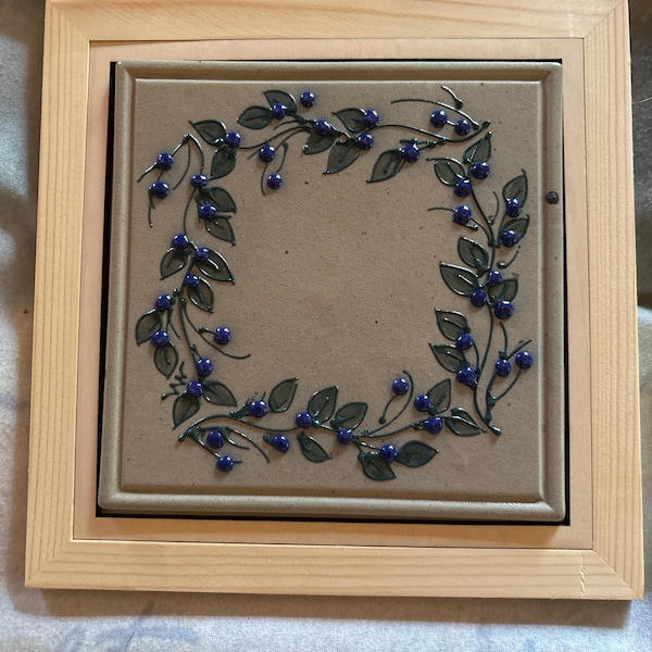 Ceramic Tile Wood Frame: Custom 8-inch X 8-inch Real Wood Frame for ...