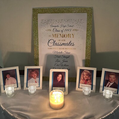 Memorial Board for Reunion in Memory of Classmates Sign Class Reunion ...