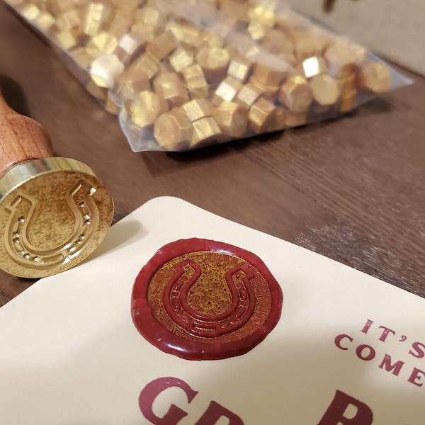 Personalized Logo Wax Seal Stamp, Initials Wax Seal Stamp Kit for ...