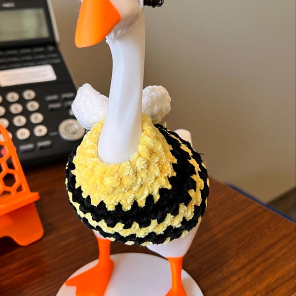 Desk Goose Bee Costume, Cute Desk Goose Bee Outfit, Handmade Bee Outfit ...