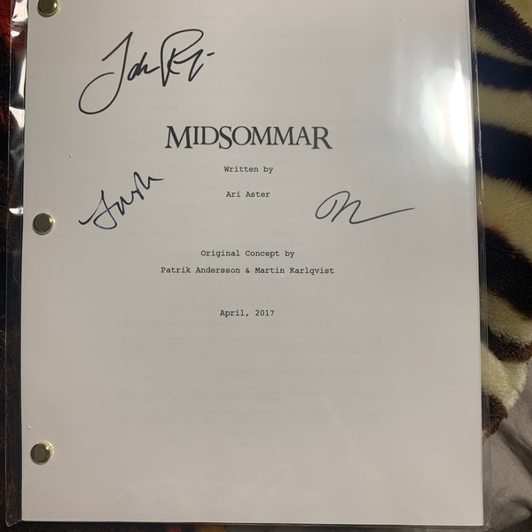 Midsommar Movie Script Original Full Screenplay - Etsy