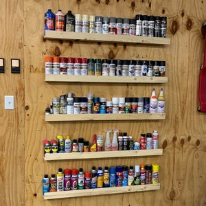 Spray Aerosol Can Bottle a1 Shelf Kit Garage Storage Organization Home ...