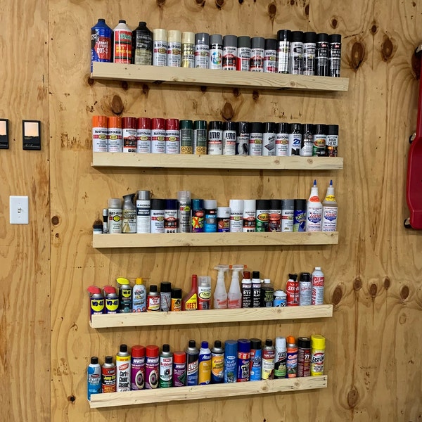 A4 Garage Storage Solutions Spray Paint Can Bottle Organizer - Takes ...