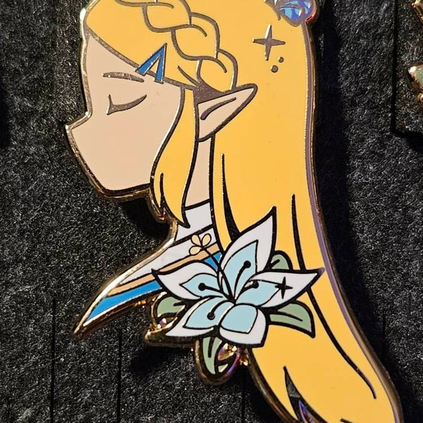 Botw Link & Zelda Hard Enamel Pin - Loz Pins - Pin Collection - Etsy