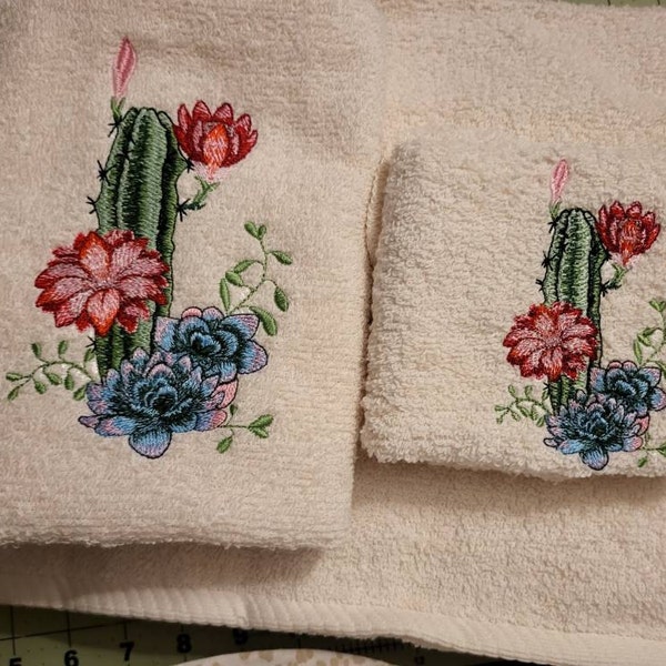 Cactus Machine Embroidery Design, 4 Sizes. - Etsy