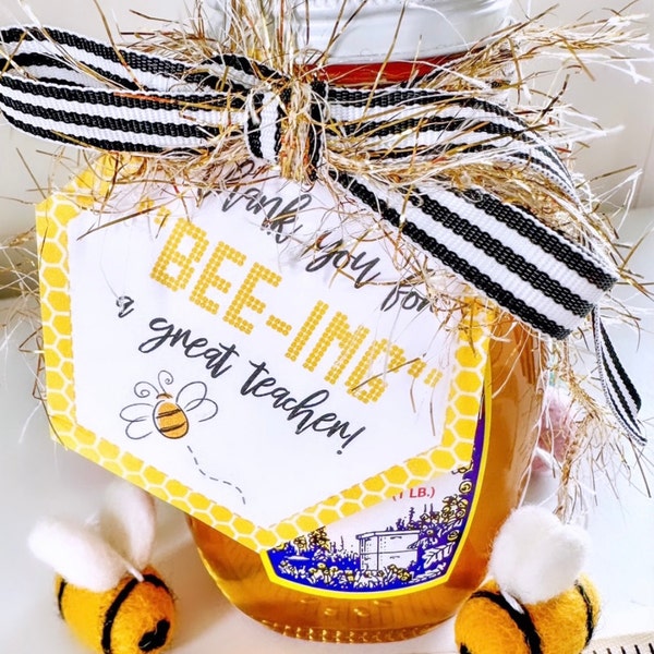 Thank You for BEEING a Great Teacher Tag - Etsy