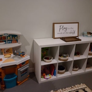 Play is the Work of the Child Sign Playroom Sign Kids Room Decor Kids ...