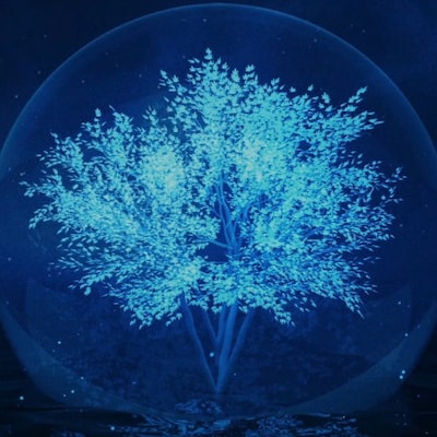 Animated Twitch Package Space Aqua Molecules Animated Twitch Overlay ...
