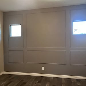 Wall Molding Package Ready to Assemble Wall Paneling Kit Pre-cut ...