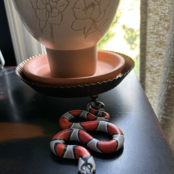 Piebald Snake Polymer Clay / Handmade / Desk Buddy - Etsy