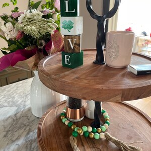 Black and White Farmhouse Tiered Tray Decor Set//farmhouse - Etsy