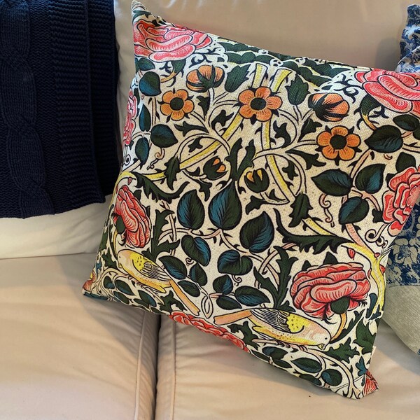 William Morris Design Draft Pattern Decorative Throw Pillow Cover ...