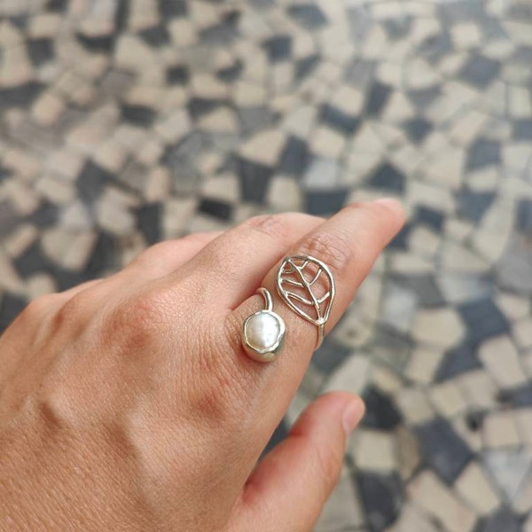 Unusual Sterling Ring With Raw Peridot, Reticulated Jewelry, Rough ...