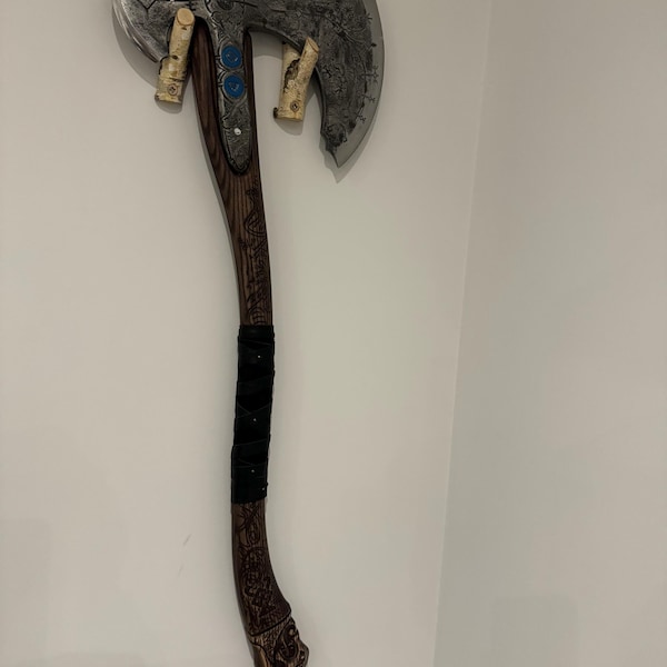 Viking Axe Wall Mount , Drakkar Axe Holder, Axe Steel Hanger, Axe Wall ...