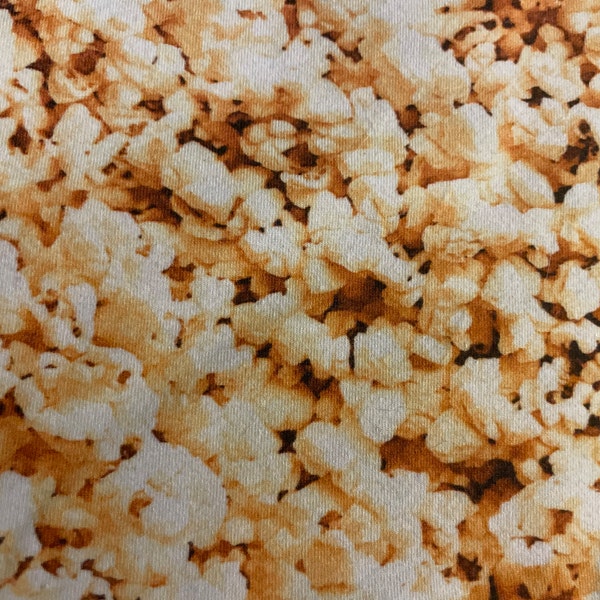 Popcorn Fabric - Buttered Popcorn by Weavingmajor - Popcorn Junk Food ...
