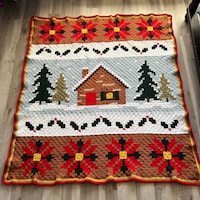 Brick Faces C2C Crochet Afghan PATTERN Crochet Blanket for Kids and ...