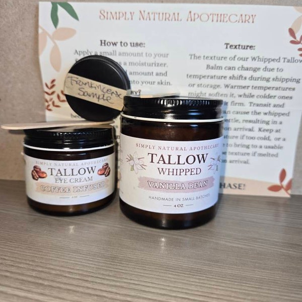 Tallow Mineral Sun Balm, SPF 30+, Natural Organic Sunscreen, Grass-fed ...
