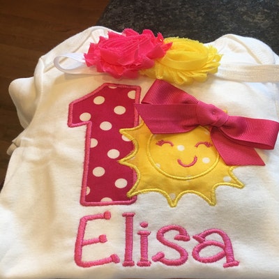 You Are My Sunshine First Birthday Outfit , 1st Birthday Sun Outfit ...