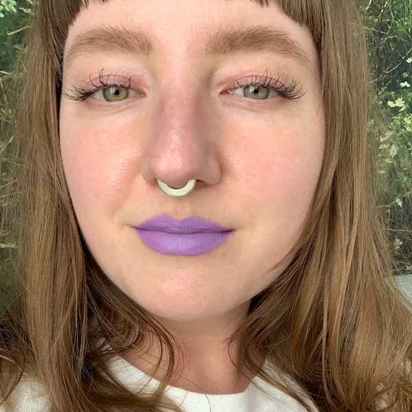 Septum Ring, Septum Clicker, 925 Sterling Silver Septum, Big Septum Ring, Silver Nose Ring ...