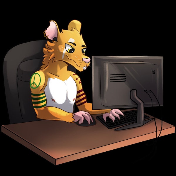 Furry CUSTOM Pngtuber Twitch - Made-to-order Pngtuber Animation Twitch ...